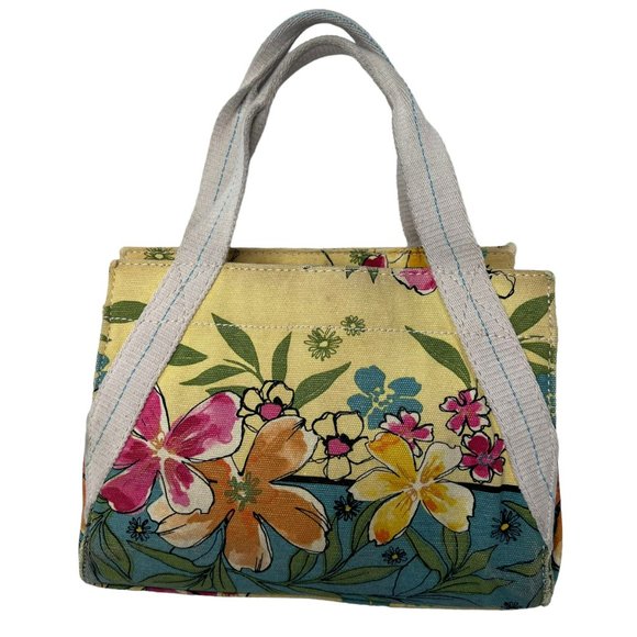 Caribbean Joe | Bags | Vintage Caribbean Joe Canvas Handbag Yellow ...